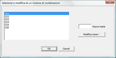 Selezione e modifica di un insieme di combinazioni (dialogo)